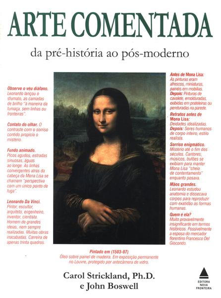 Arte Comentada Da Pré História Ao Pós Moderno Carol Strickland E John Boswell Traça